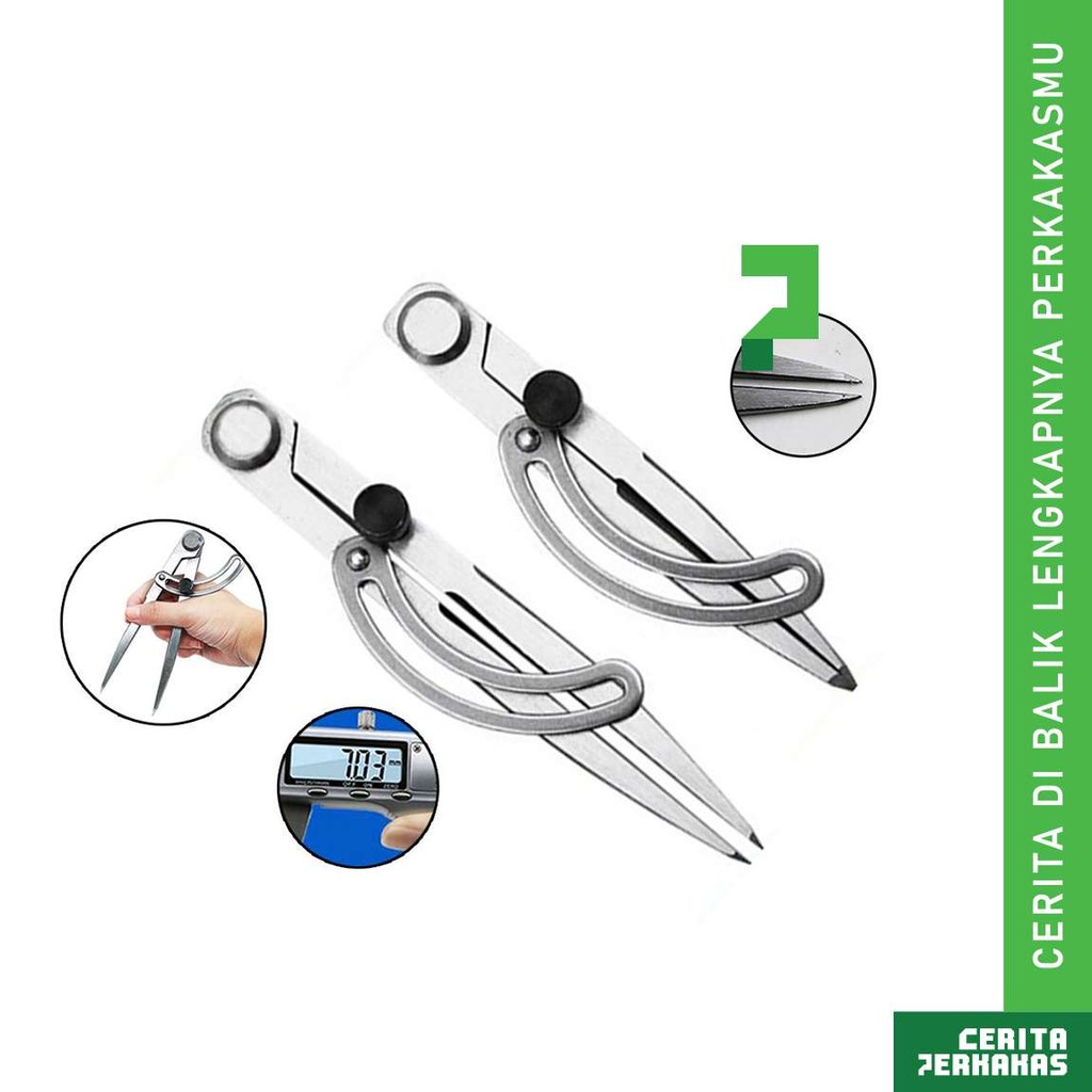 Jual Kompas Jangka Penanda CP / Spacing Compass Adjustable / Scribe ...