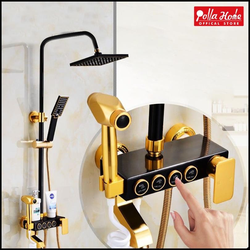 Jual Promo Ollahom Shower Set Panas-Dingin / Shower Kamar Mandi 4 In 1 Set Dengan Faucet / Set ...