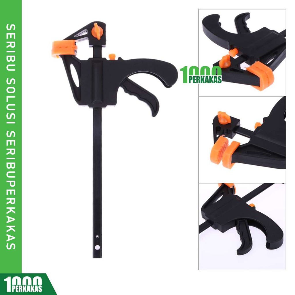 Jual 1P Penjepit Clamp Kayu / Wood Clip Speed Squeeze Ratcheting ...