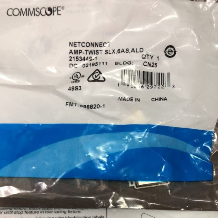 Jual Commscope Modular Jack Cat 6A Outlet Data Cat6A | Shopee Indonesia