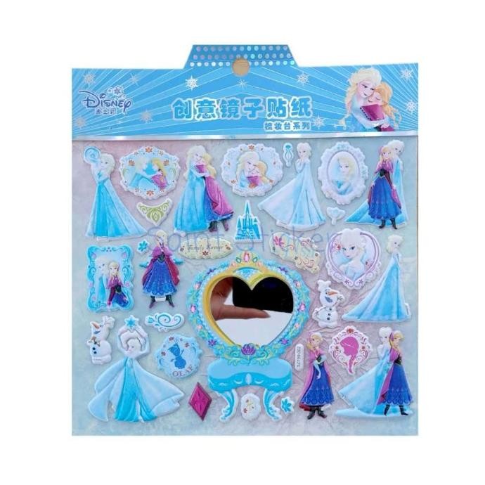 Jual terbaru sticker cermin gambar tempel kaca stiker anak elsa frozen ...