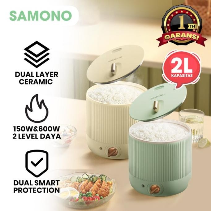 Jual Samono Rice Cooker Panci Listrik Serbaguna Slow Cooker | Shopee ...