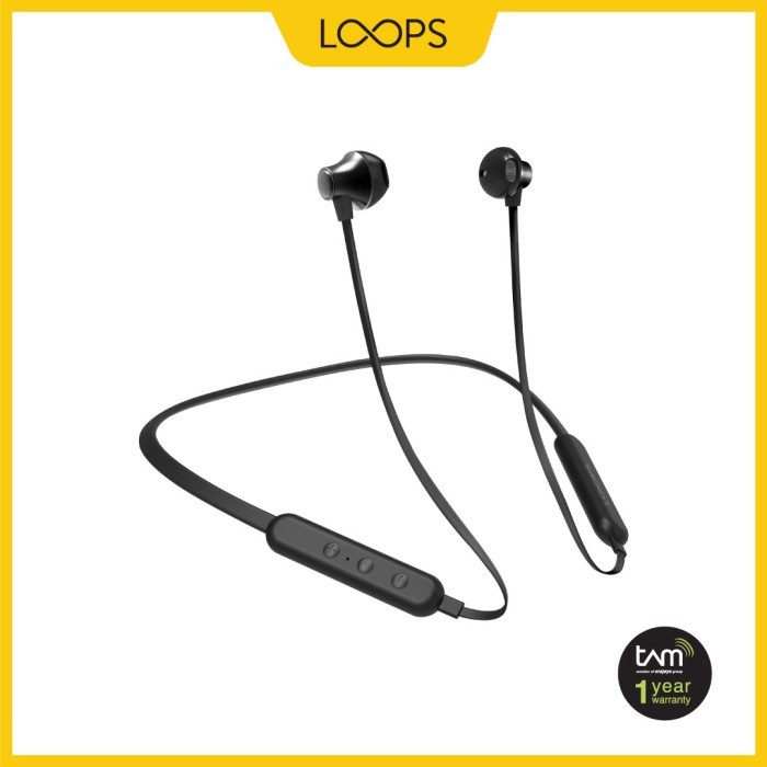 Jual Loops Neckband Bluetooth Earphone X15 - Black | Shopee Indonesia