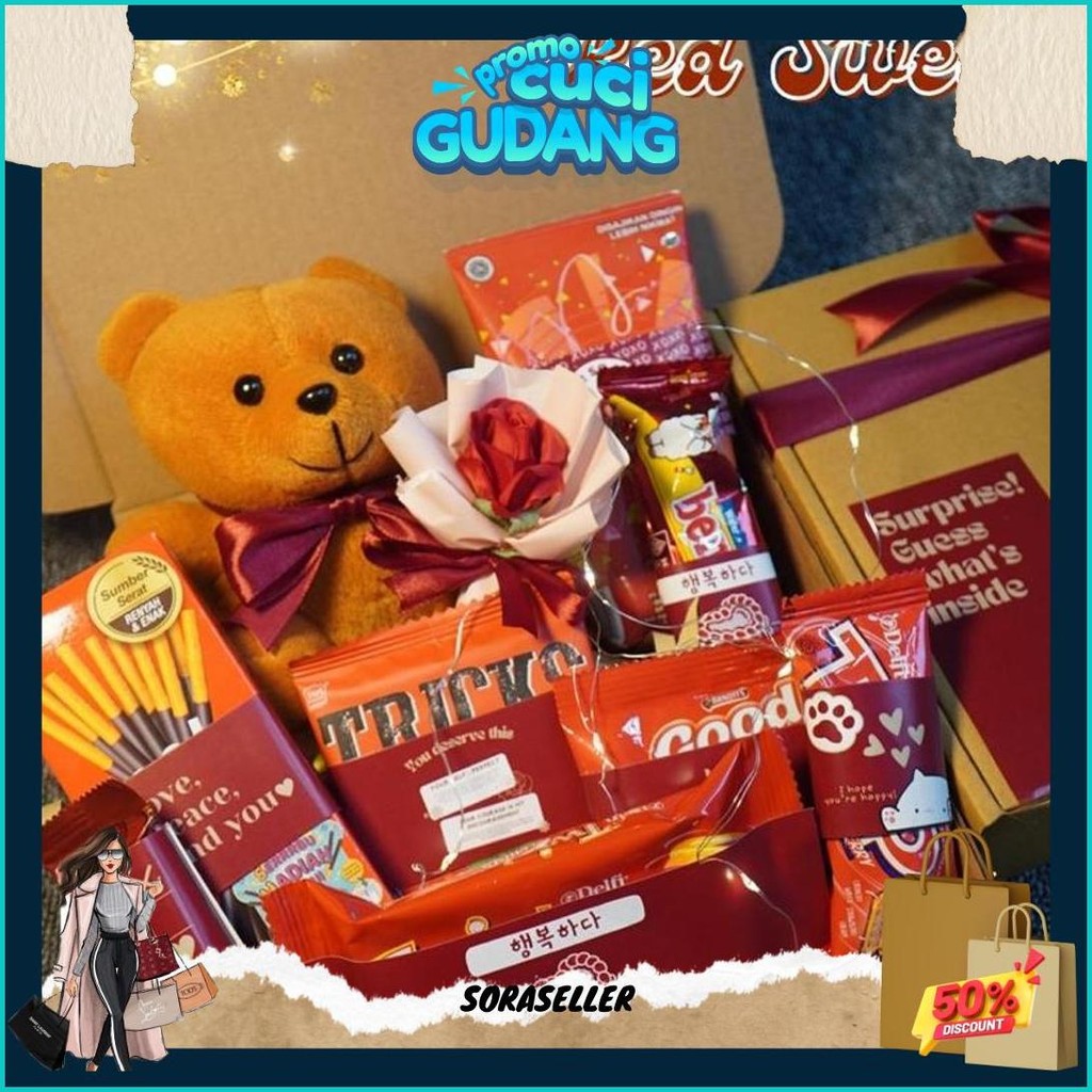 Jual Hampers Snack Box Set Kado Jajan Gift Box Makanan Minuman Makanan ...