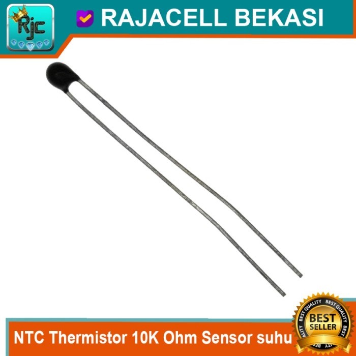 Jual NTC Thermistor 10K Ohm Thermal Resistor NTC-MF52AT Sensor Suhu | Shopee Indonesia
