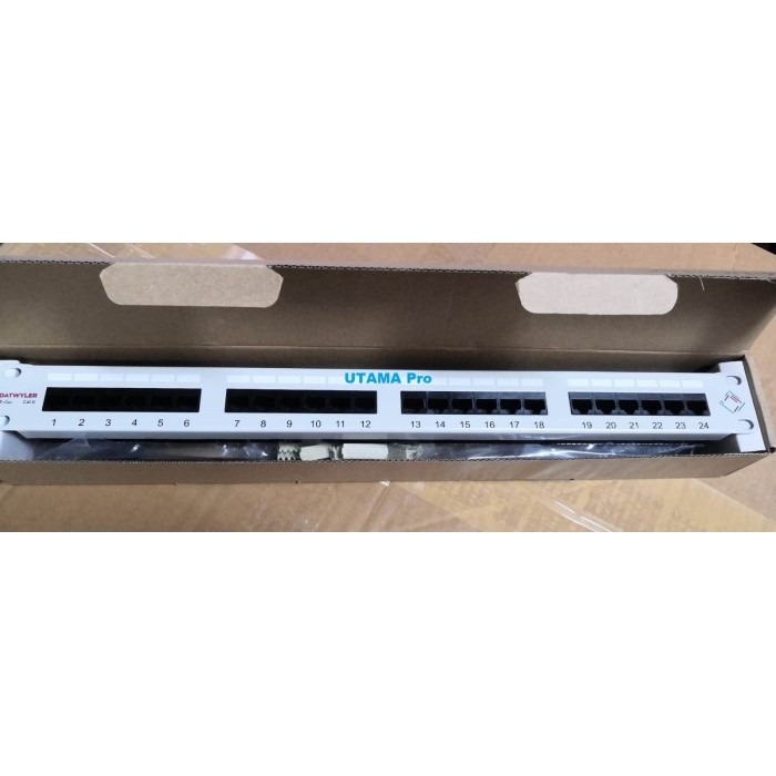 Jual Populer Datwyler Patch Panel 24 Port Cat 6 Loaded | Shopee Indonesia