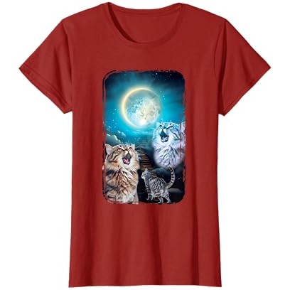 Jual Kaos Meme Serigala Melolong di Bulan Lucu dengan Gambar Kucing ...