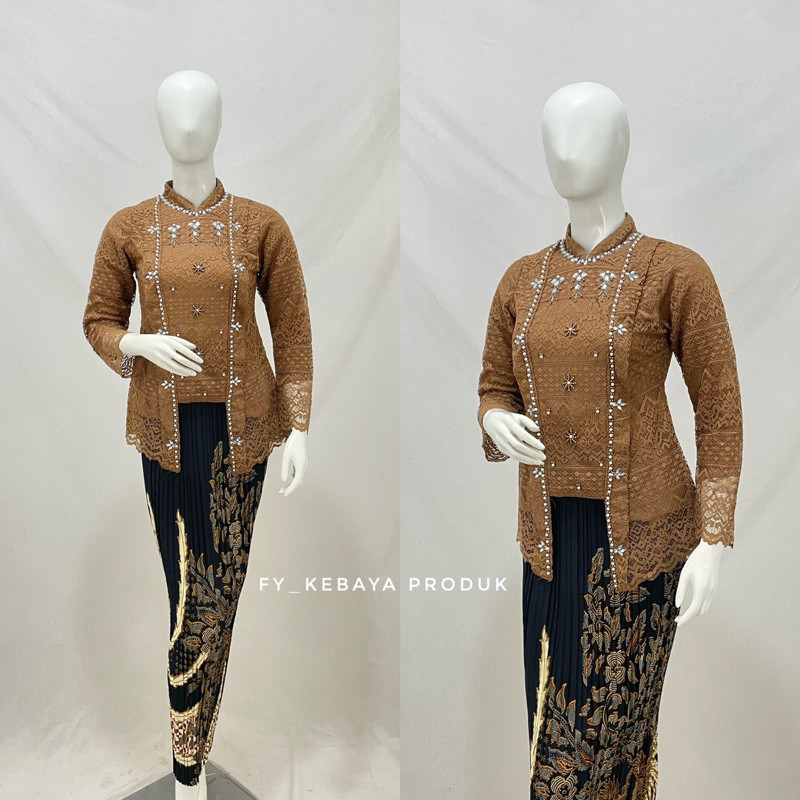 Jual PROMO TERBARU Atasan Kebaya wisuda model kutu baru hijab kebaya modern kombinasi payet ...