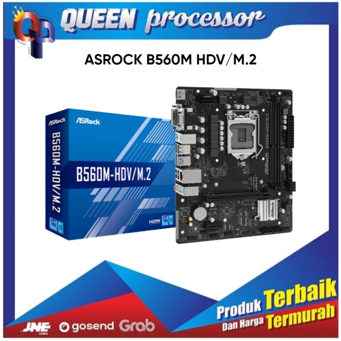 Jual ASROCK B560M HDV/M.2 ( LGA1200 / B560 / DDR4 ) B560M HDV M2 | Shopee Indonesia