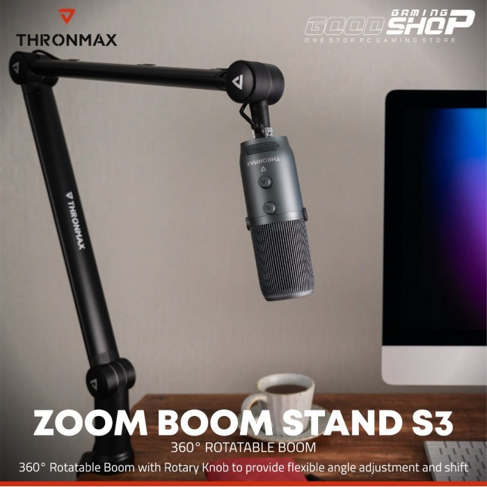 Jual THRONMAX ZOOM BOOM STAND S3 - ARM STAND MICROPHONE STAND MIC ...