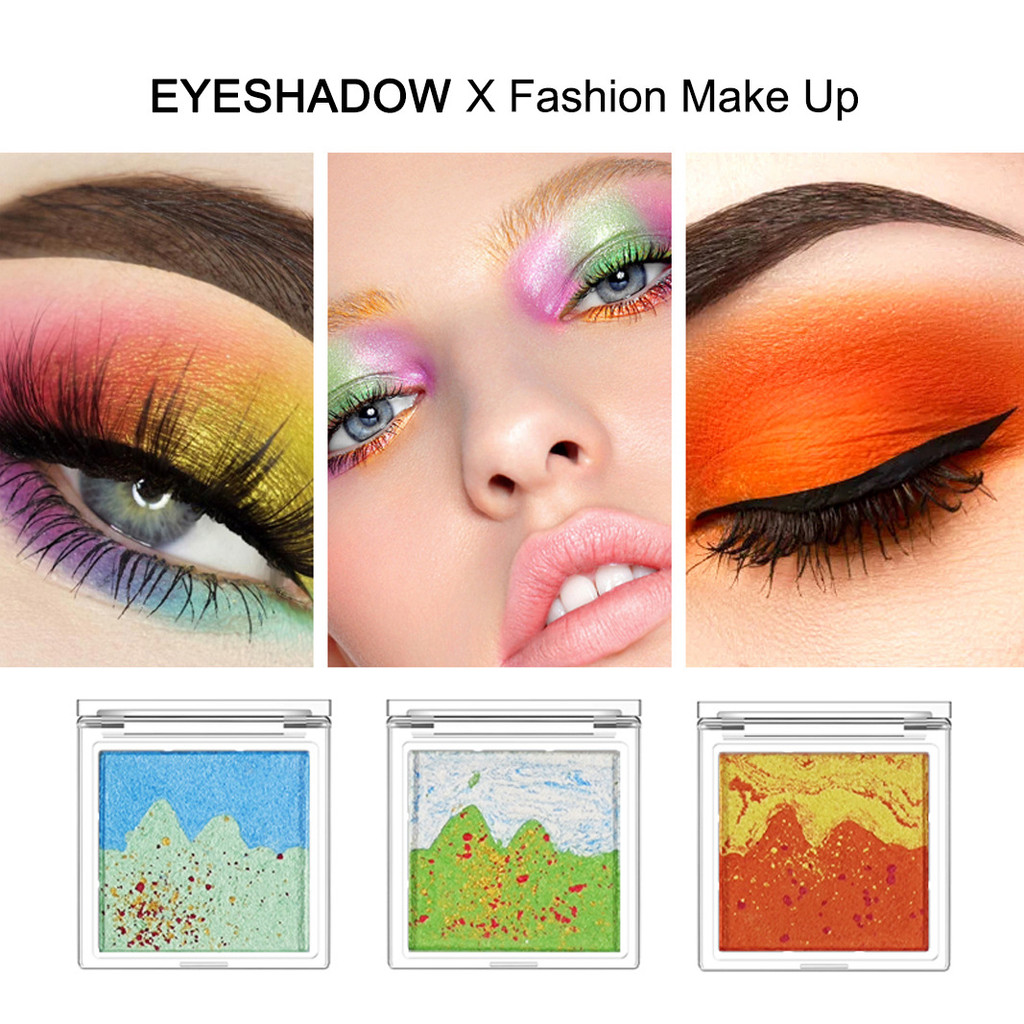 Jual Van Gogh Series Landscape Painting Eyeshadow Palette Three Colors ...
