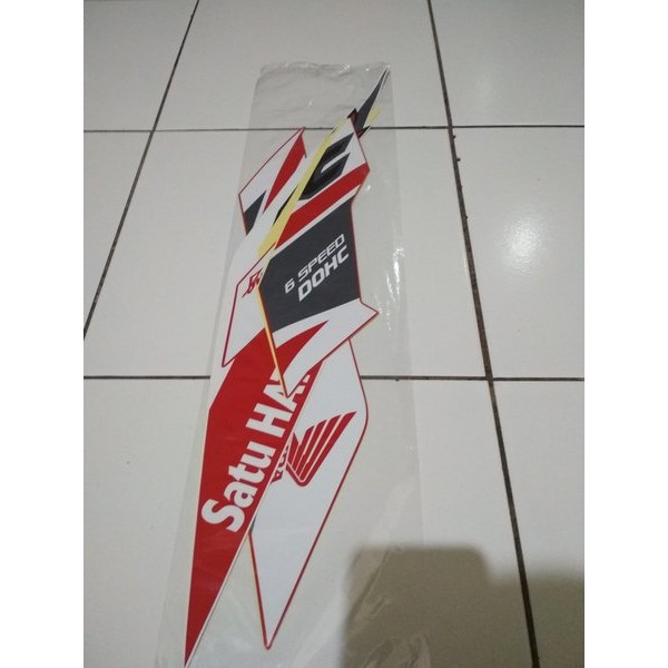 Jual Striping Stiker Motor Honda New Sonic 150 Satu Hati Putih Merah ...