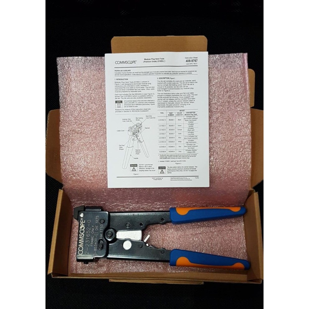 Jual Crimping tool Cat.5 AMP / TE / COMMSCOPE PN : 2-231652-1 Original ...