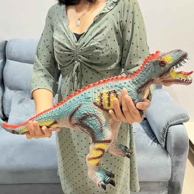 Jual Mainan Dinosaurus karet Figure Gozilla / Tirex / Brontosaurus PS99 ...