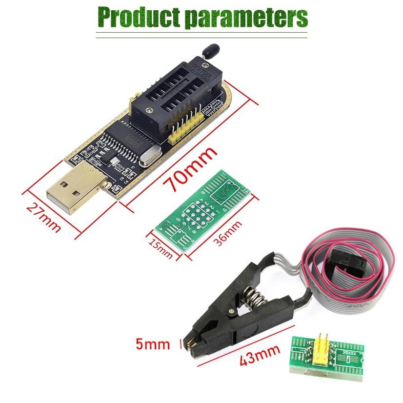 Jual Motherboard Paket komplit Alat Flash bios IC CH341 CH341A USB ...