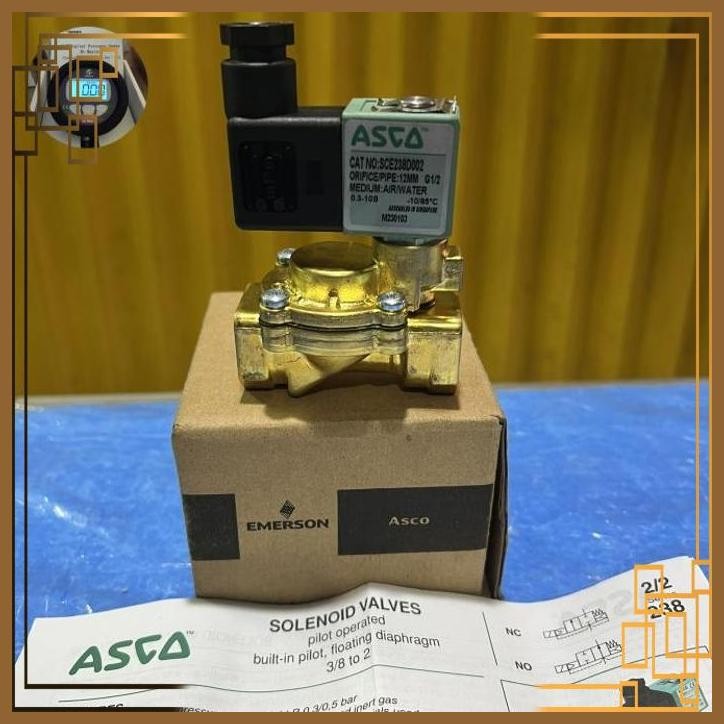 Jual [SRB] Emerson ASCO Solenoid Valve SCE238D002 Port 1/2 inch 2way Volt 24dc | Shopee Indonesia
