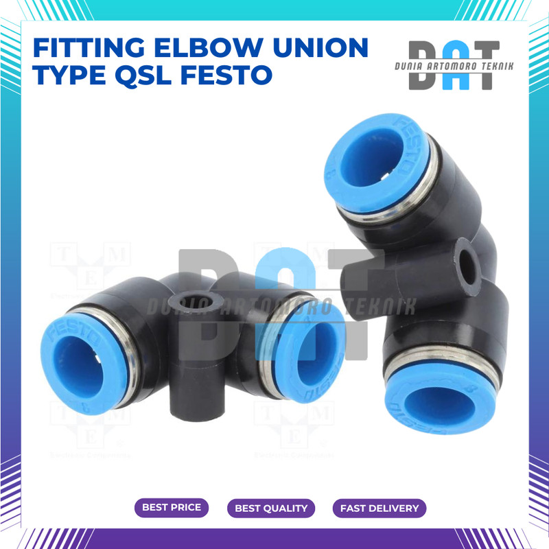 Jual QSL-12 One Touch Fitting Elbow Slip Lock Socket Push In Connector Nipple Nepel Selang 12mm ...
