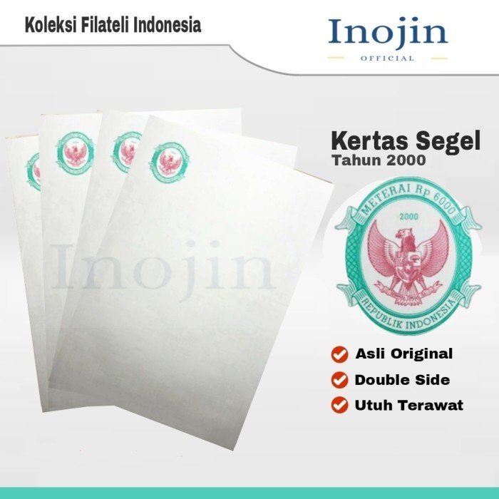 Jual Kertas Segel Tahun 2000 Double Asli | Shopee Indonesia