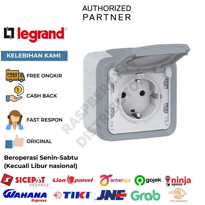 Jual LEGRAND 69733 STOP KONTAK SOCKET OUTBOW 16A GREY SCHUKO SKT 2P+E ORIGINAL DAN TERPERCAYA ...