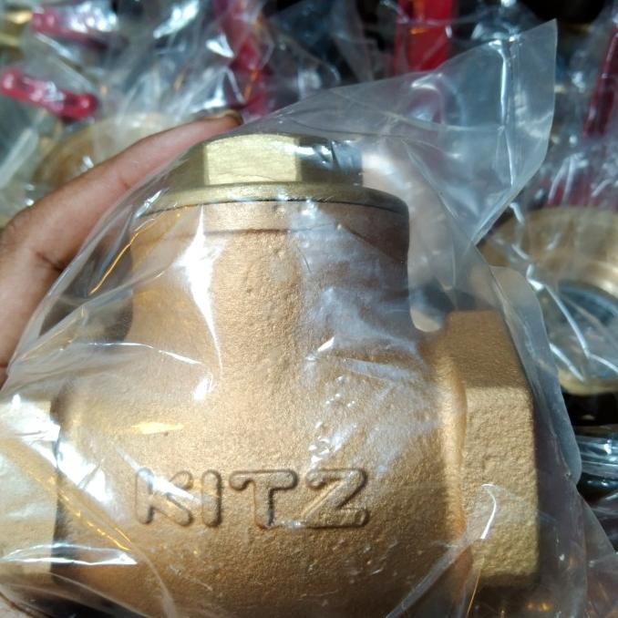 Jual SWING CHECK VALVE KITZ KUNINGAN 11/2"INCH/KLEP TABOK KUNINGAN KITZ ...