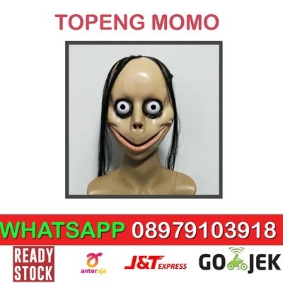 Jual +%+%+%] TOPENG ACARA HALLOWEEN MOMO MASK SERAM DAN BERAMBUT ...