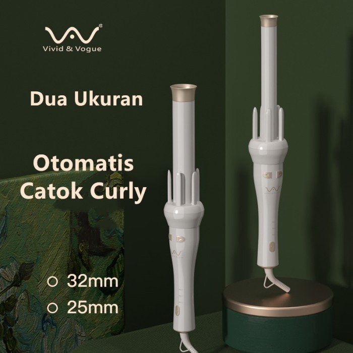 Jual Vivid Vogue Hair Curler New Upgraded Catokan Curly Curling 13Mm & 32Mm | Shopee Indonesia