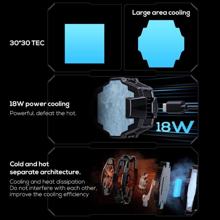 Jual Funcooler C10 Fan Cooler Phone Radiator Kipas Pendingin Hp Gaming ...