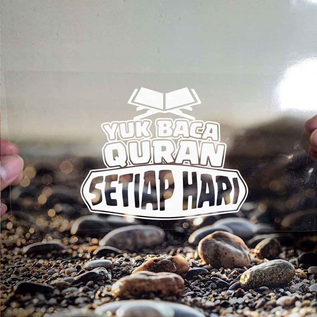 Jual Cutting Stiker Baca Quran Setiap Hari Variasi Motor Mobil Sticker ...