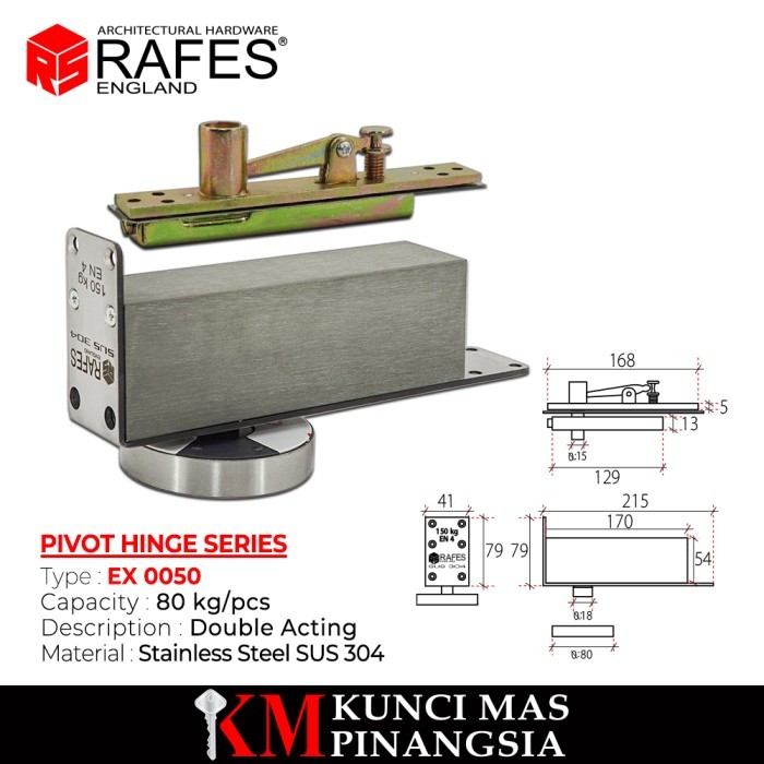 Jual ENGSEL PIVOT / PIVOT HINGE HIDROLIK / 0050 / RAFES ORIGINAL ...