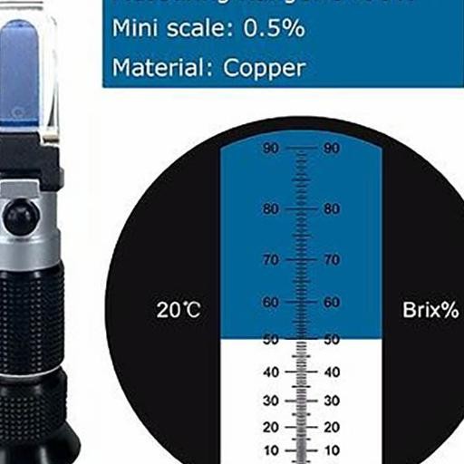 Jual Refractometer Brix 90% 0-90% Refraktometer Gula Sirup Jus Madu ...