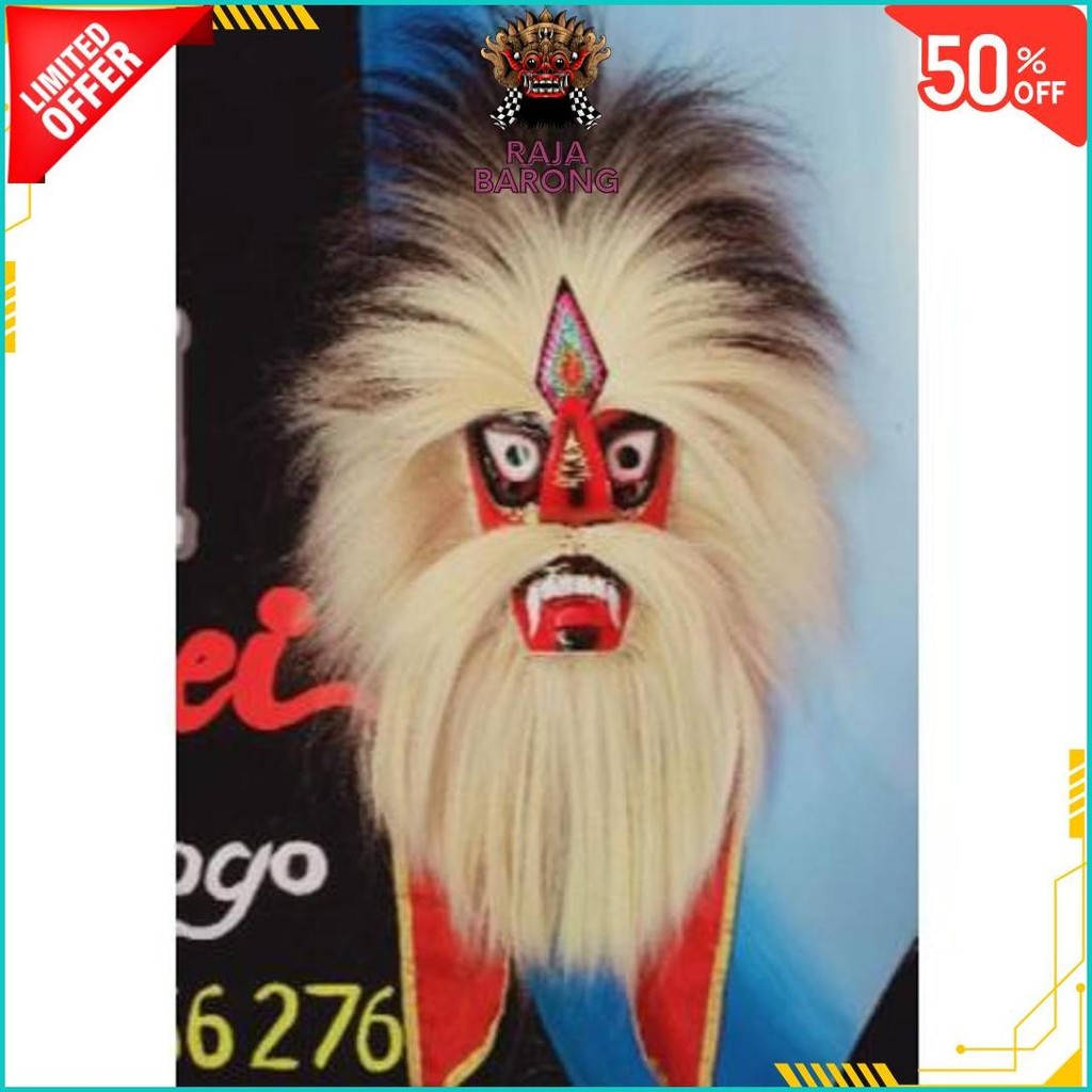Jual Topeng Ganongan Dengan Rambut Halus Dan Tebal // Bujang Ganong ...