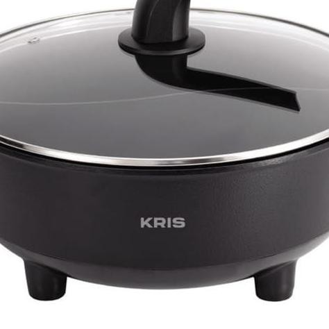 Jual Panci Hot Pot Elektrik Anti Lengket Tutup Kaca 5 Liter - Hitam ...
