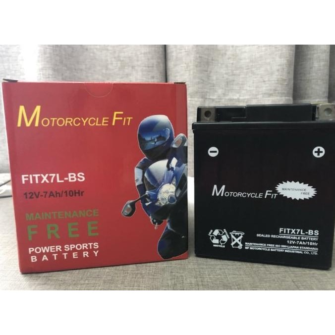 Jual Aki Motor Motorcyclefit Fitx7L-Bs 12V 7Ah Ytx7L-Bs Yamaha R25 Mt25 !! Sale | Shopee Indonesia