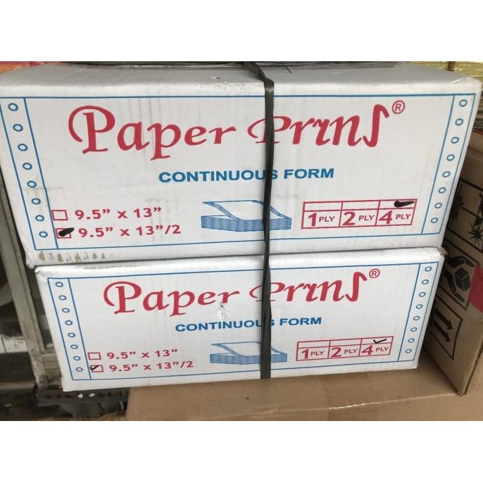 Jual Kertas Continuous Form Paper Print 9.5 X 13/2 4 Ply !! Hanscollect ...