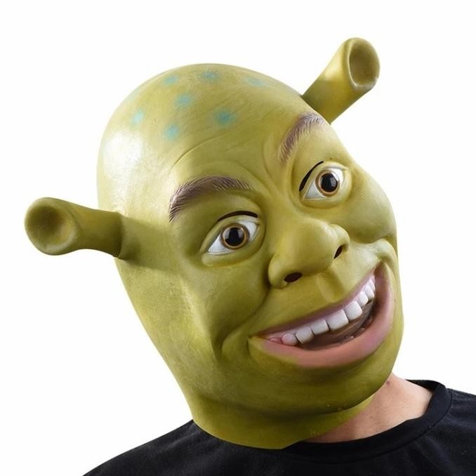 Jual Topeng Shrek Monster Ogre Halloween Prank Fullhead Cosplay Latex ...