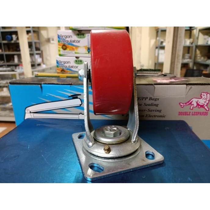 Jual Roda Pu 5" Hd Hidup [ Double L21 ] | Shopee Indonesia