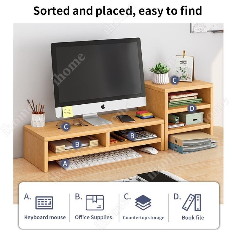 Jual ORIGINAL IH Stand Monitor Rak Monitor Desktop Dudukan Komputer ...