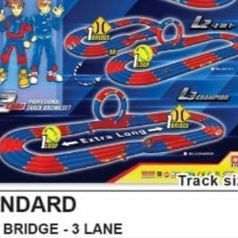 Jual Trek Arena Jalanan Tamiya 3 Jalur Set Track Image [ Willtoys ...