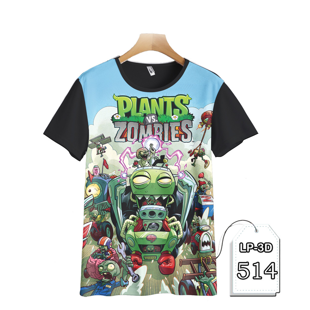 Jual Baju Plants vs. Zombies Baju Anak dan Dewasa 3D Game Animasi LP3D ...