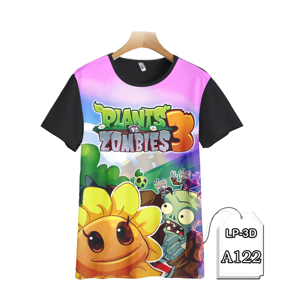 Jual Baju Plants Zombies 2 Baju Anak dan Dewasa Kaos Game 3D Animasi ...