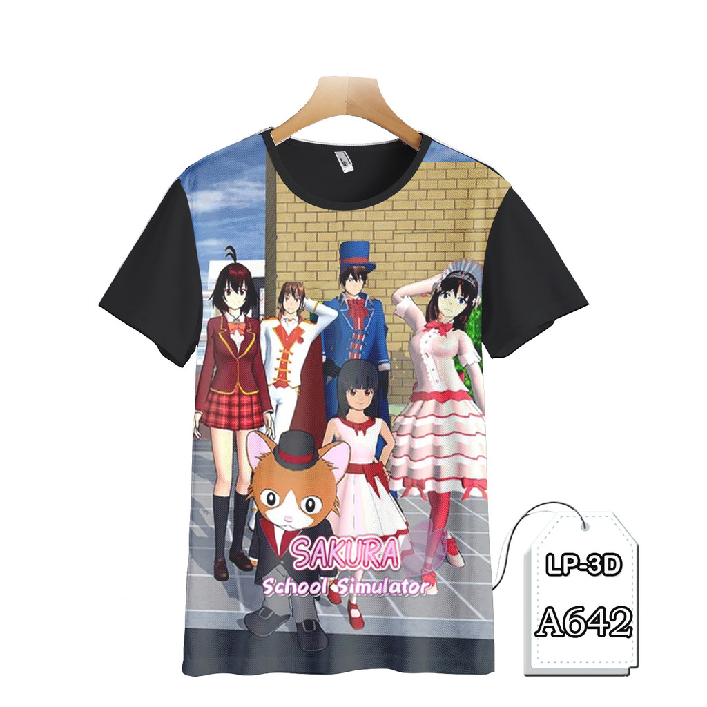 Jual Baju SAKURA School Simulator Kaos Anak dan Dewasa Printing 3D LP3D ...