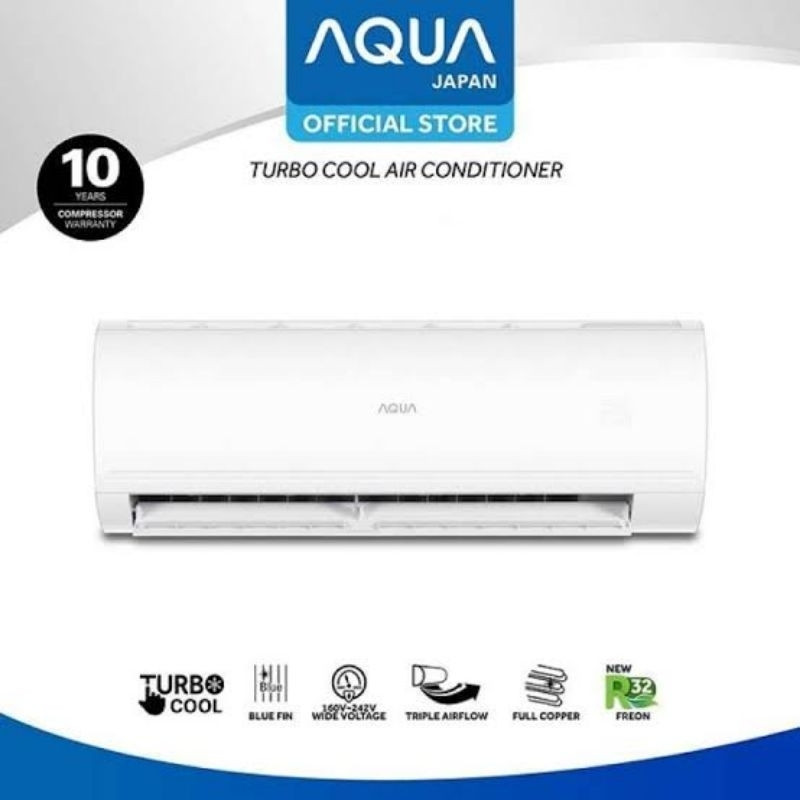 Jual AQUA Air Conditioner AC Split 1 PK AQA-KCR9FQAL 1PK 9FQAL | Shopee ...