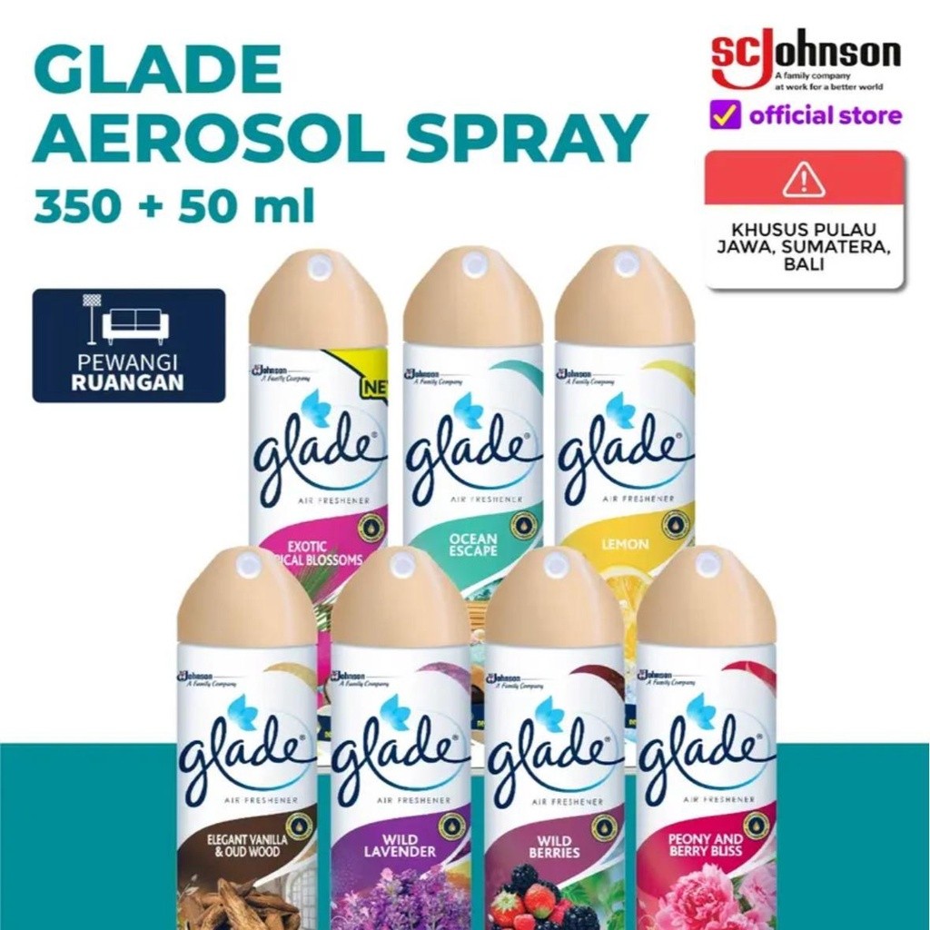 Jual Glade Aerosol 350ml - Pengharum / Pewangi Ruangan Semprot | Shopee ...