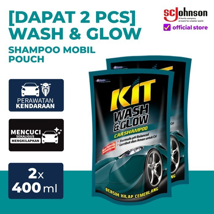 Jual KIT Wash & Glow Pouch 400ml (2 pcs) - Shampoo Kendaraan | Shopee ...
