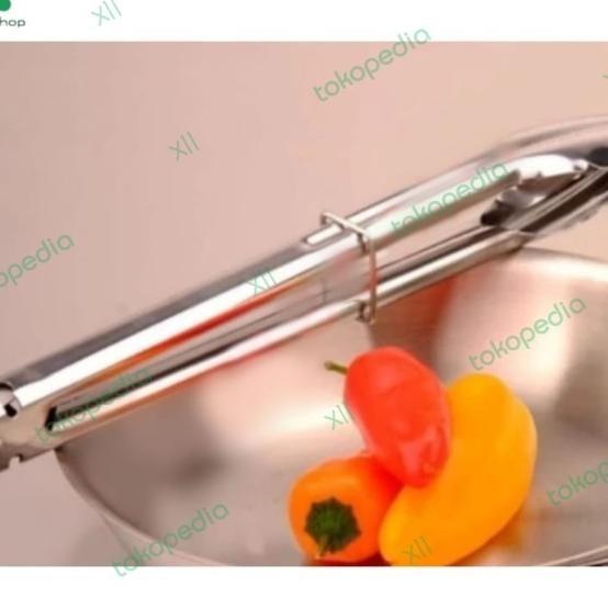 Jual Full Stainless Kitchen Food Tong 40Cm Jepit Capitan Makanan 16 ...