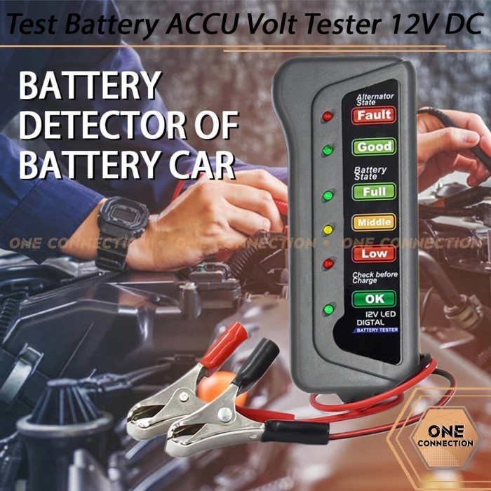 Jual Alat Cek Aki Mobil Motor Test Battery ACCU Volt Tester 12V DC ...