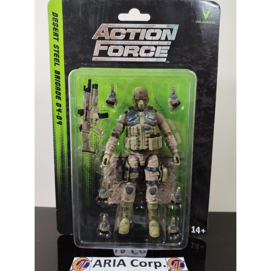 Jual 1/12 Valaverse Army Action Force Figure Series 4 Desert Steel Brigade / GI G.I. Joe ...