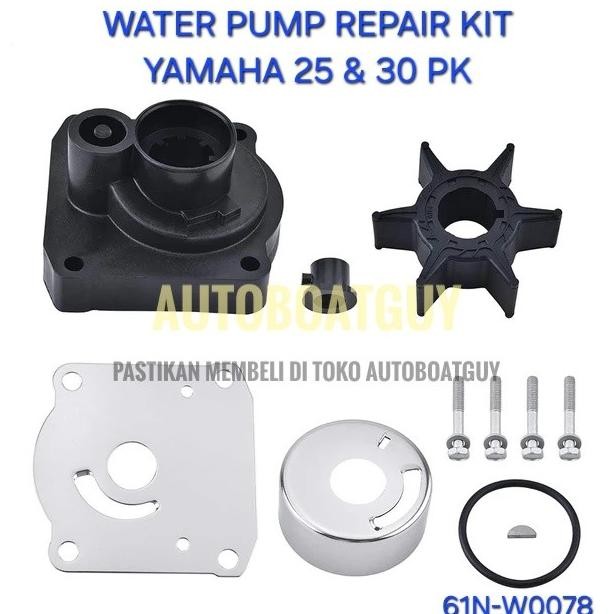 Jual Masih Ada! Water Pump / Impeller Repair Kit Yamaha 61N-W0078 Yamaha 25 / 30 Pk Kapsul 2 Tak ...