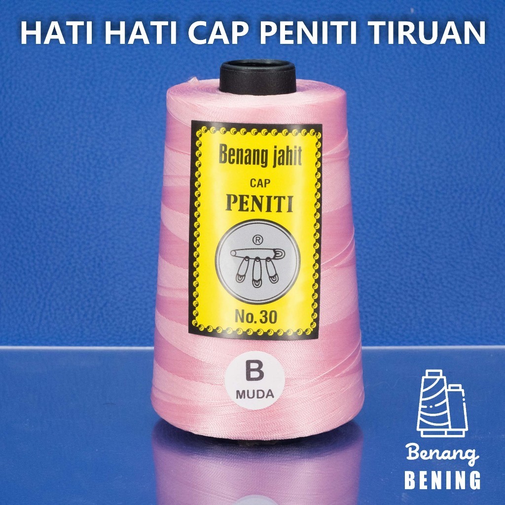 Jual BENANG NYLON NO.30 / D30 CONES CAP PENITI - WARNA B.MUDA (PINK ...