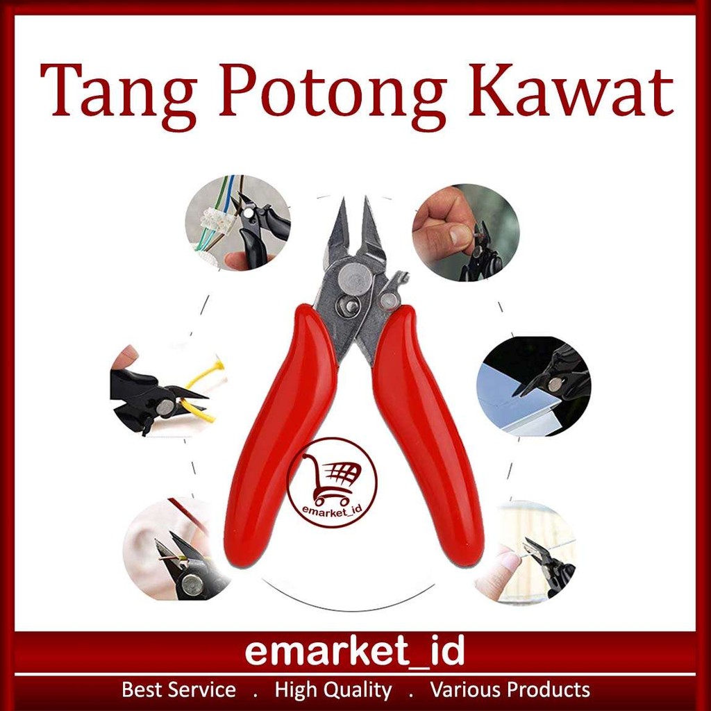 Jual EM Tang Potong 3.5Inch AH83 / Kawat Mini Wire Cutter Gunting ...